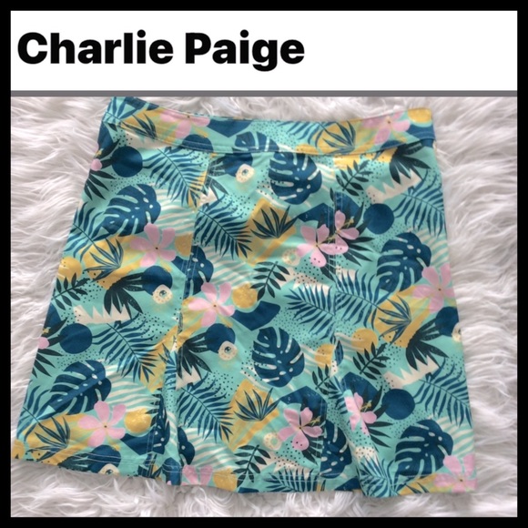 Charlie Paige | Skirts | Charlie Page Tropical Wrap Skirt | Poshmark